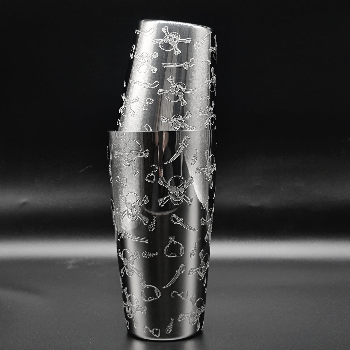 Toby Tin Engraved Skull Cocktail Shaker Set – Cocktail Corner Barware